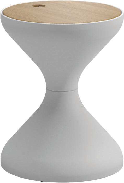 Bells Side Table White w. Ice Bucket Insert – Barr design ehf.