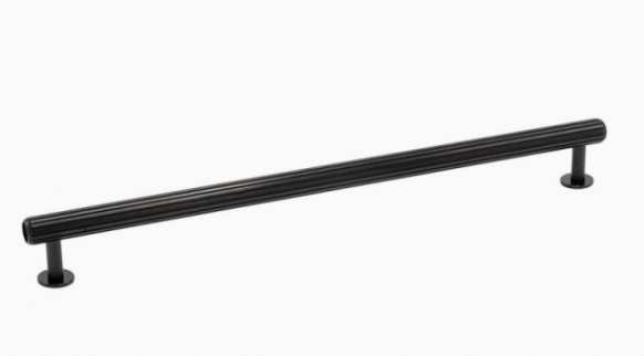 Handle Rille brushed black 992mm – Barr design ehf.