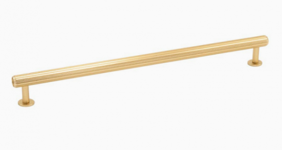 Handle Rille brushed brass 992mm – Barr design ehf.