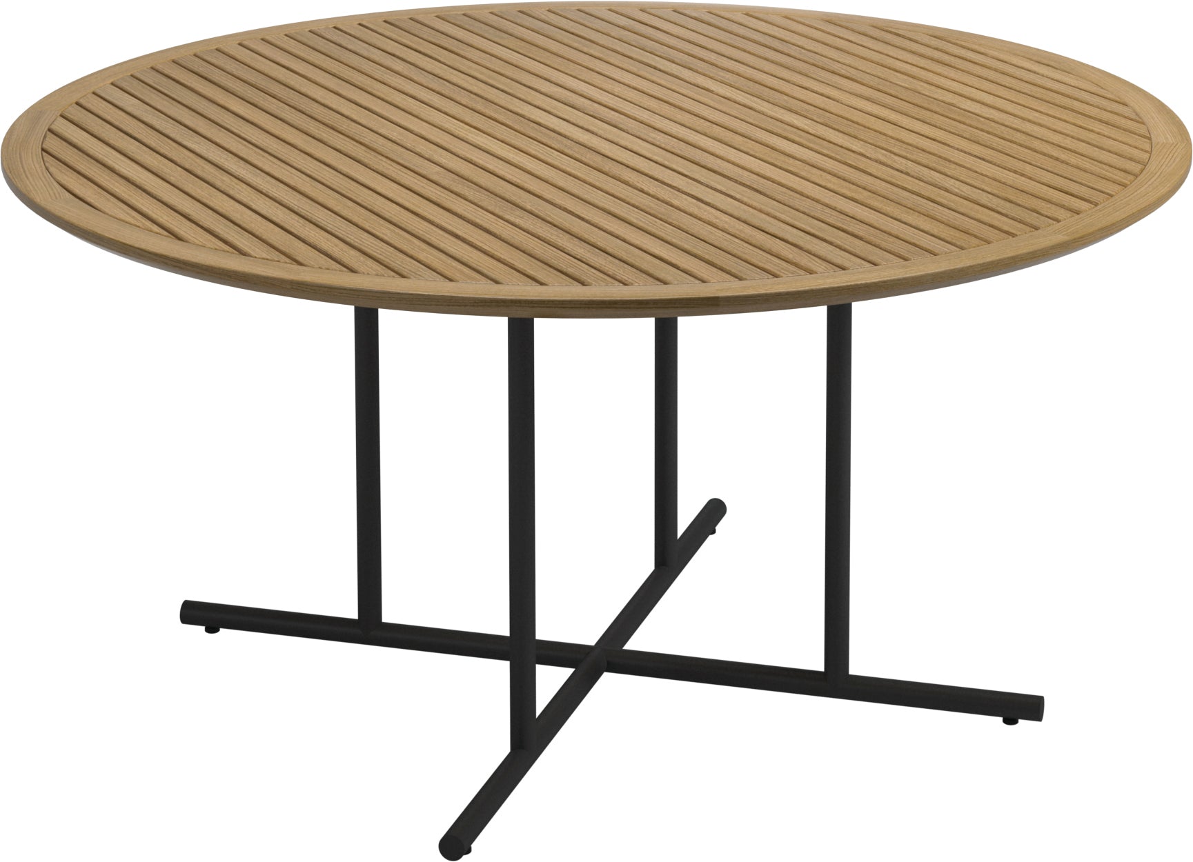 Whirl 150cm Round Dining Table Teak – Barr design ehf.
